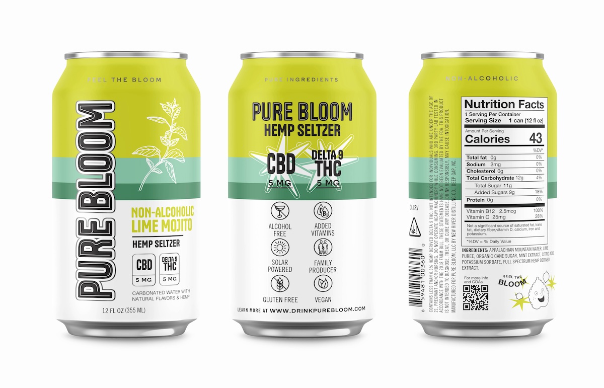 Pure Bloom Hemp Seltzer Lime Mojito 24-Pack – South Carolina Grapevine ...